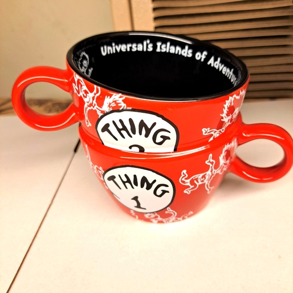 Dr. Seuss | Kitchen | Dr Seuss Thing 2 Stacked Coffee Mug Universal ...